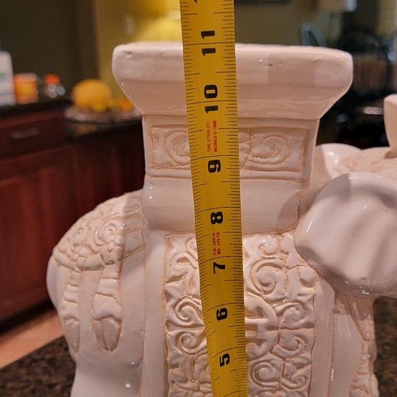 Boho Garden Stool | Art | Vintage Boho Glased Ceramic Elephant Garden ...